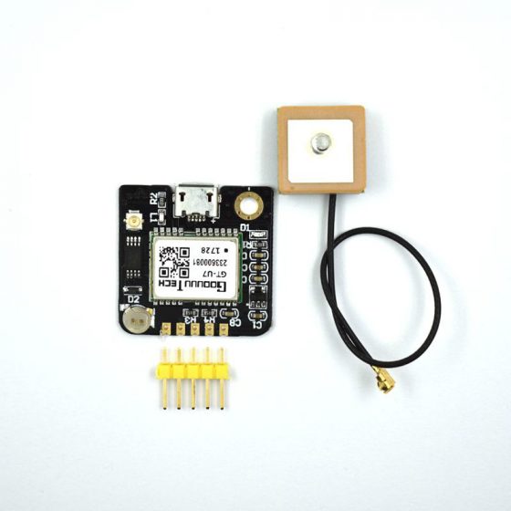 GT-U7 GPS 導航衛星定位模組 贈送 IPX有源天線 信號更強 兼容 Arduino NEO-6M 開發不用換程式碼 - 台灣智能感測科技