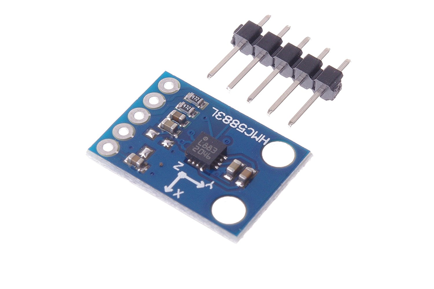 QMC5883L 三軸磁場感測器 電子指南針 電子羅盤傳感器 - 台灣智能感測科技
