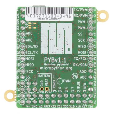 MicroPython pyboard v1.1 (針腳以焊接) MicroPython 開發板 原廠進口 - 台灣智能感測科技