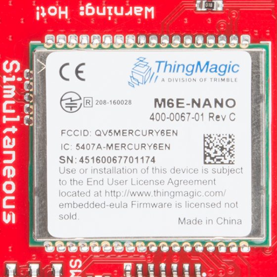 M6E Nano 高功率 Simultaneous UHF RFID 讀取器 SparkFun 原裝進口 - 台灣智能感測科技