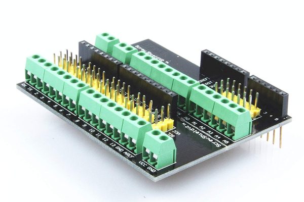 Arduino Screw Shield 螺絲固定接線柱擴展板 工業控制螺絲固定接線擴展板 - 台灣智能感測科技