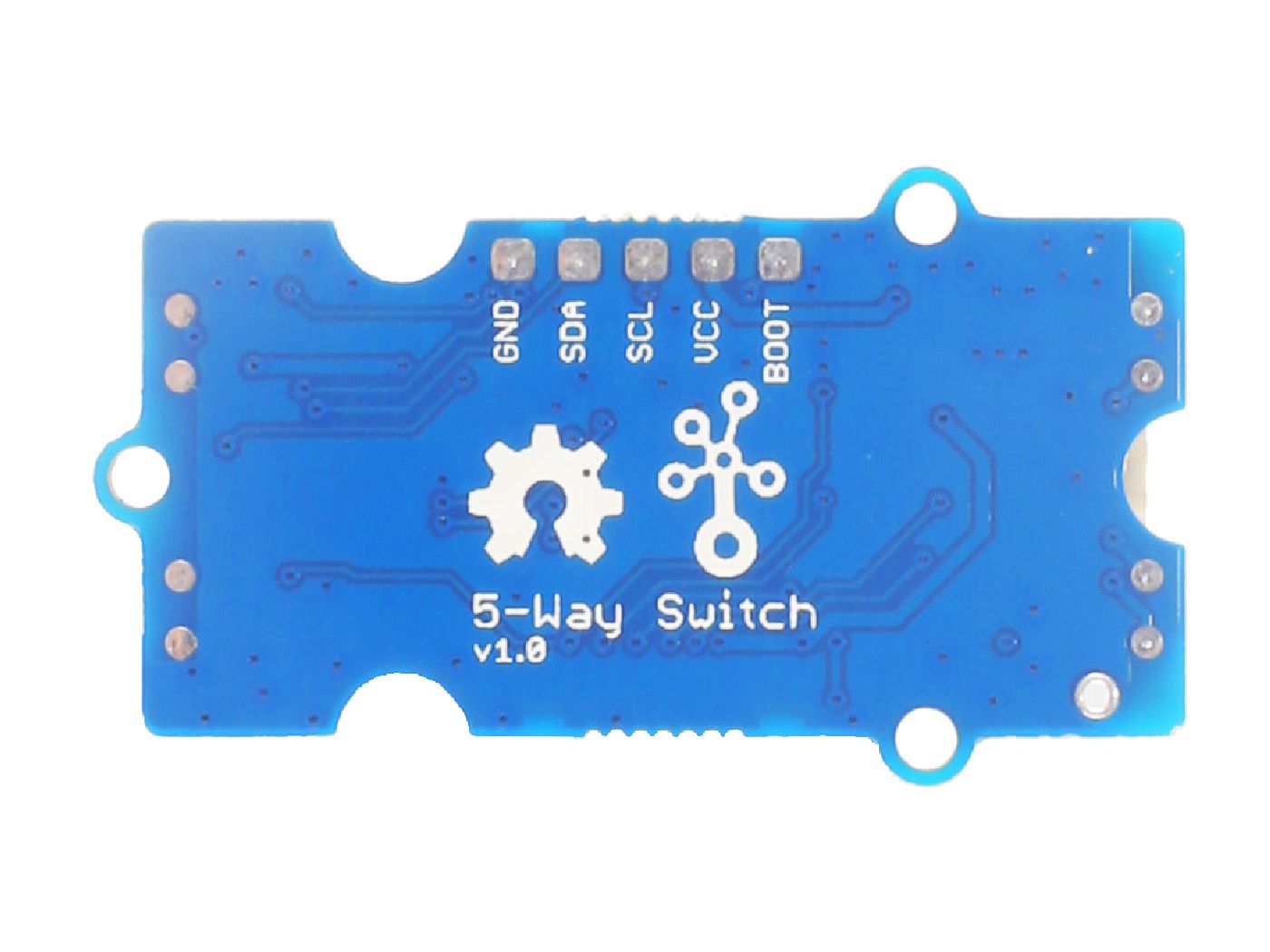 Grove 5-Way Switch 5向開關模組 I2C 通訊 - 台灣智能感測科技