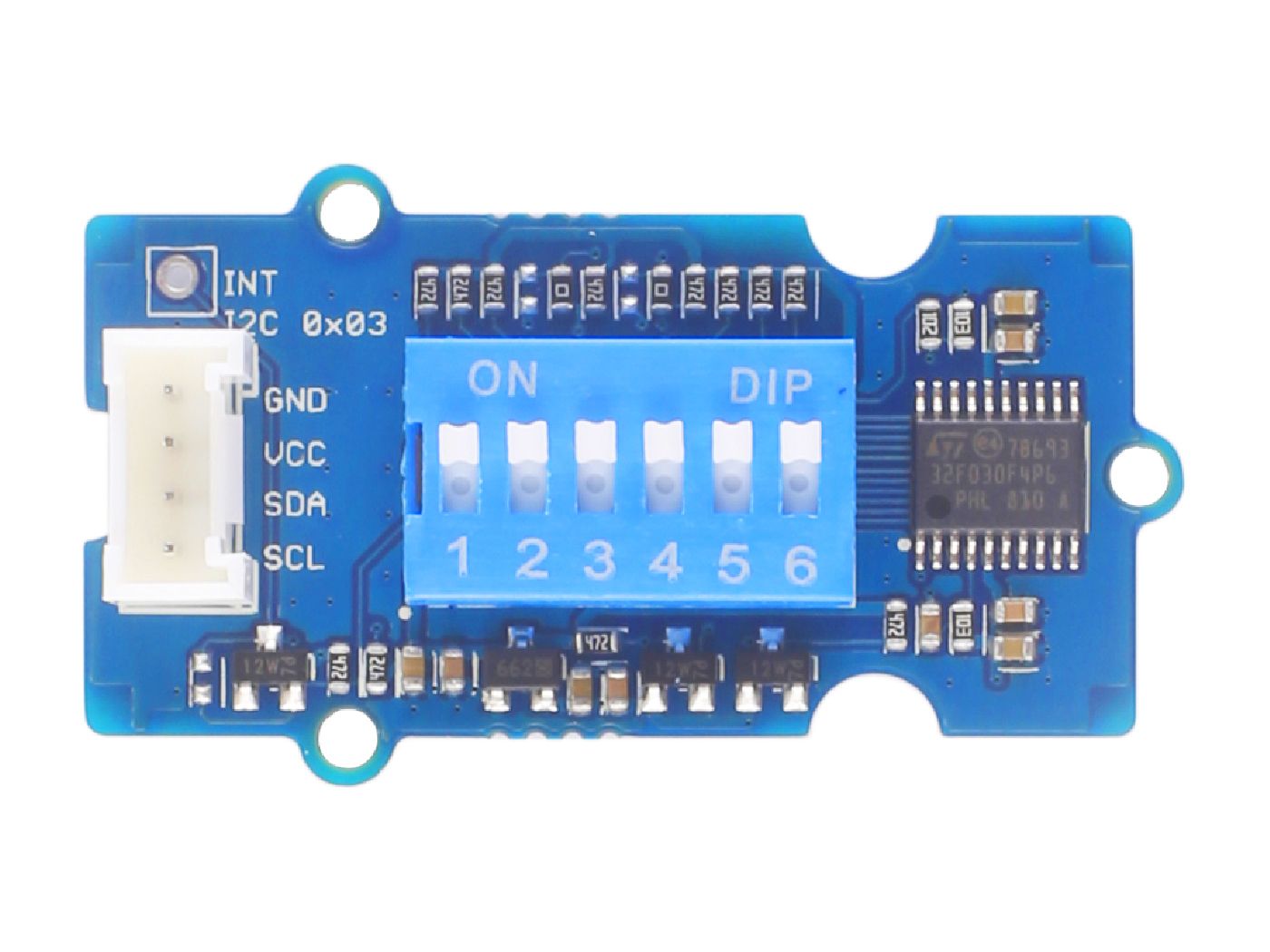 Grove 6位 DIP 開關模組 Grove 6-Position DIP Switch - 台灣智能感測科技