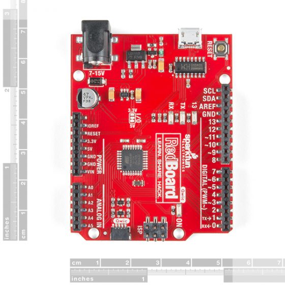 SparkFun RedBoard Qwiic 開發板 UNO R3 + QWIIC 連接系統 提供更高的 3.3v 電流 - 台灣智能感測科技