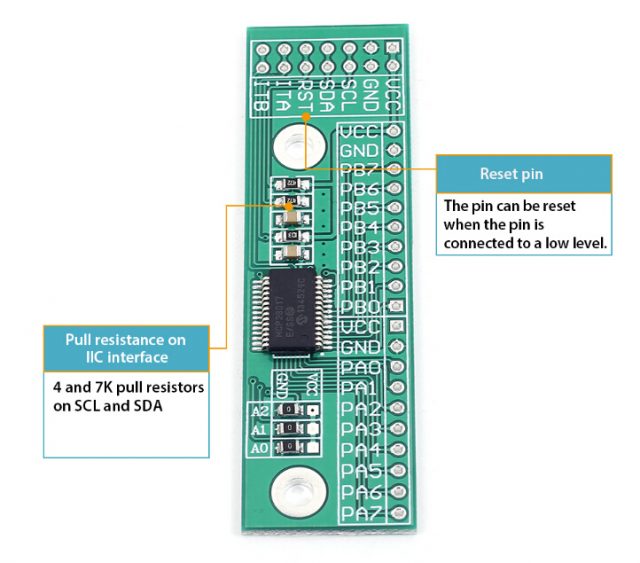 MCP23017-E/SS ARDUINO I2C介面16路IO擴展模組 IIC 輸入輸出擴展板 - 台灣智能感測科技