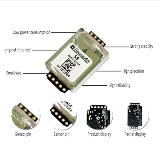 SenseAir S8-0053 CO2 sensor 高精度二氧化碳感測器 送獨家底板 - 台灣智能感測科技