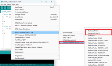 使用 Arduino IDE 對 Raspberry Pi Pico 進行程式設計開發（相容於 Raspberry Pico W） - 台灣智能感測科技