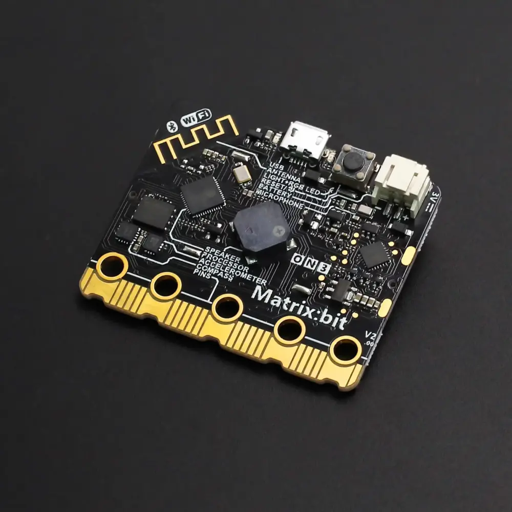 Matrix:bit 開發板兼容掌控板編程控制板 ESP-32 支持WIFI和藍牙板載 OLED 黑色 - 台灣智能感測科技