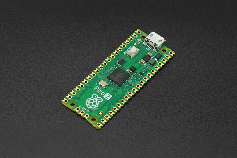 樹莓派微控制器 Raspberry Pi Pico 2 加送 USB 傳輸線 - 台灣智能感測科技